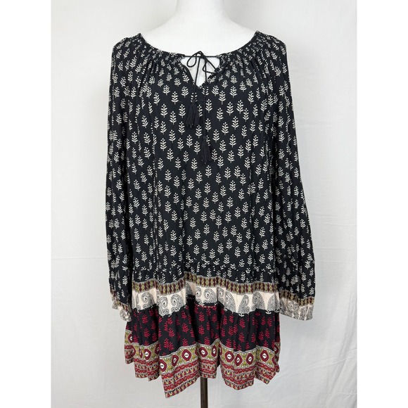 beachlunchlounge | Tops | Beachlunchlounge Womens Viscose Tunic L Black ...